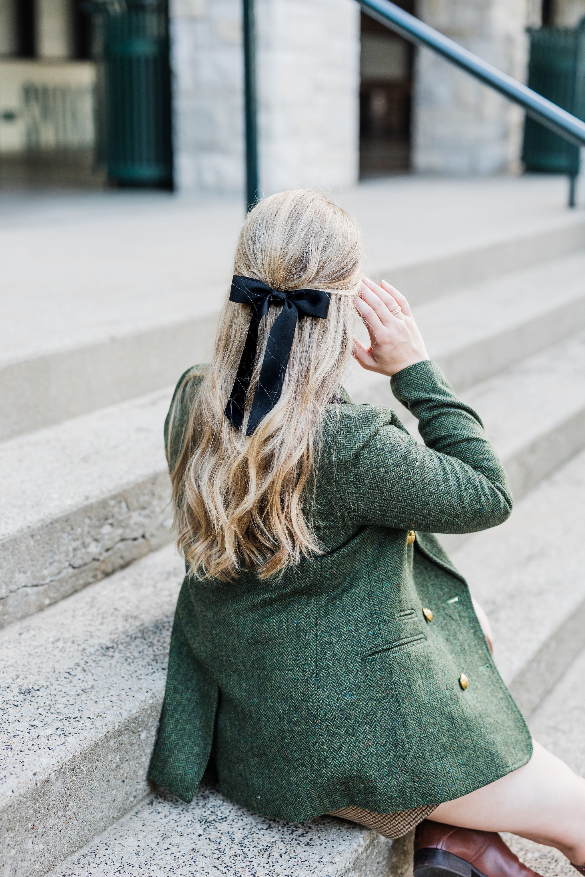 Florence Matte Satin Bow – Grace & Grandeur Bow Company