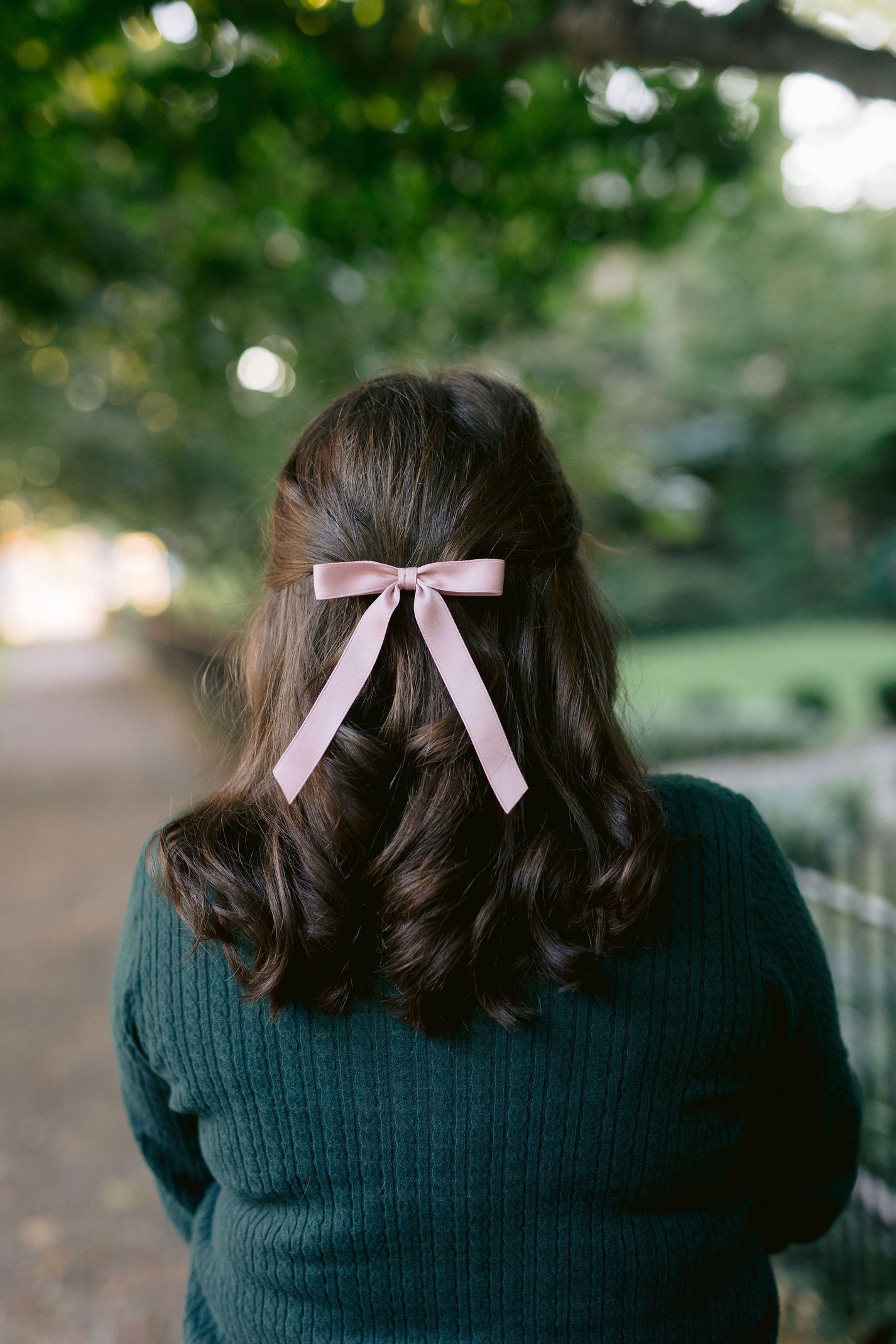 Micro Florence Matte Satin Bow – Grace & Grandeur Bow Company
