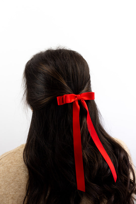Micro Alice Matte Satin Bow – Grace & Grandeur Bow Company