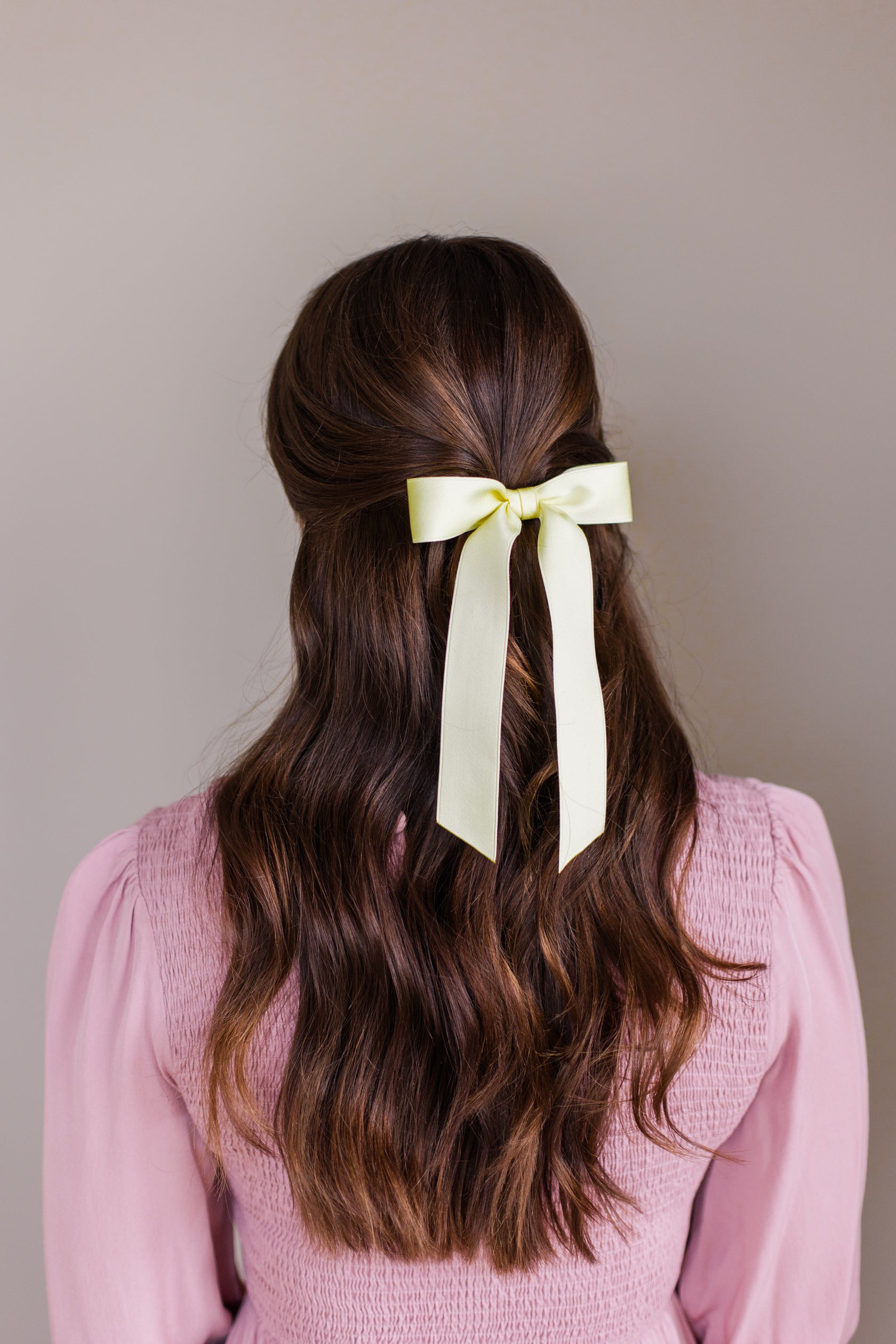 Florence Matte Satin Bow – Grace & Grandeur Bow Company