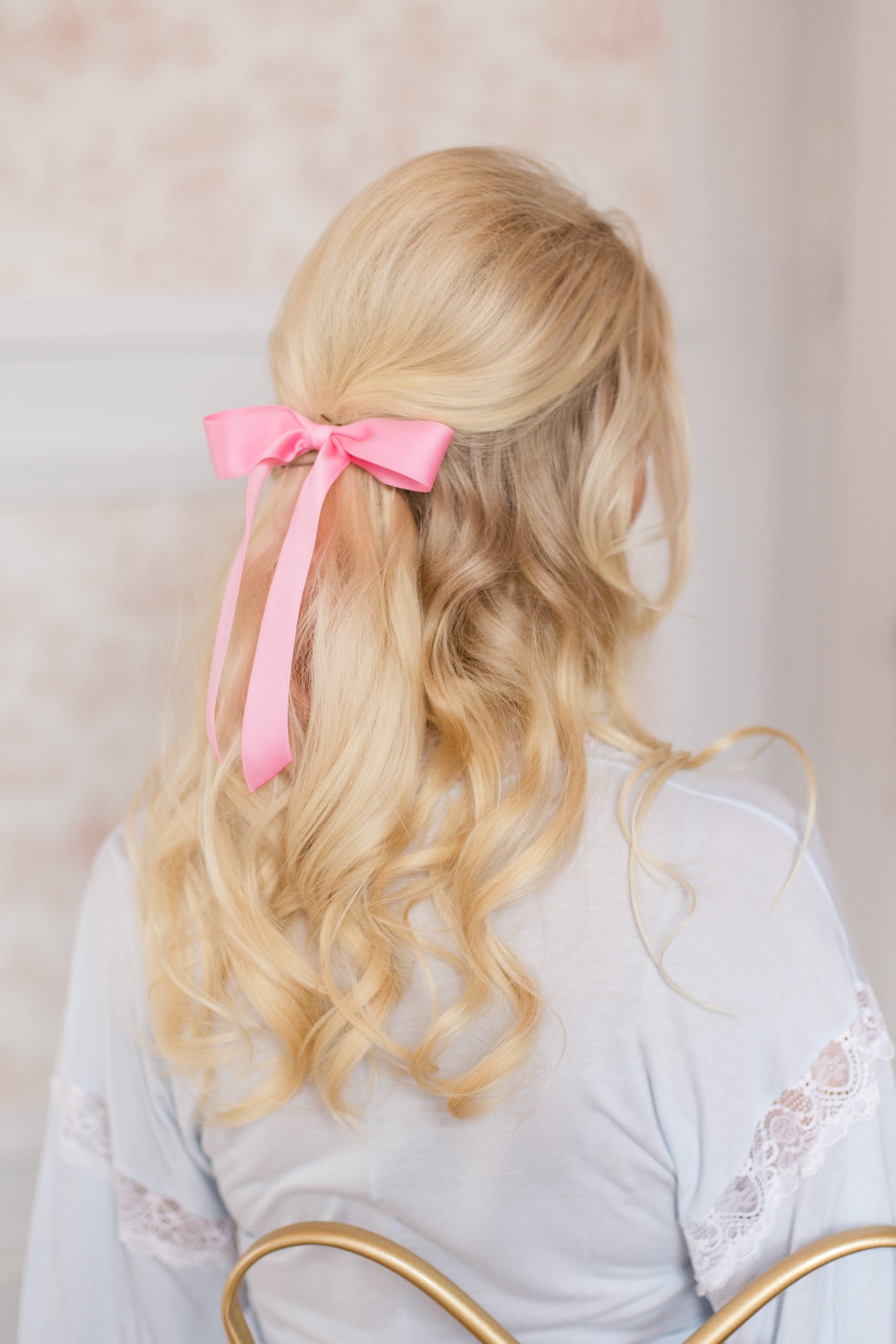 Florence Matte Satin Bow – Grace & Grandeur Bow Company